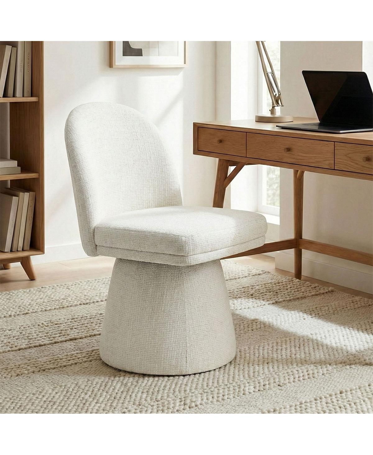 Click here for Maison Boucle Swivel Home Office Chair  Upholstere... prices