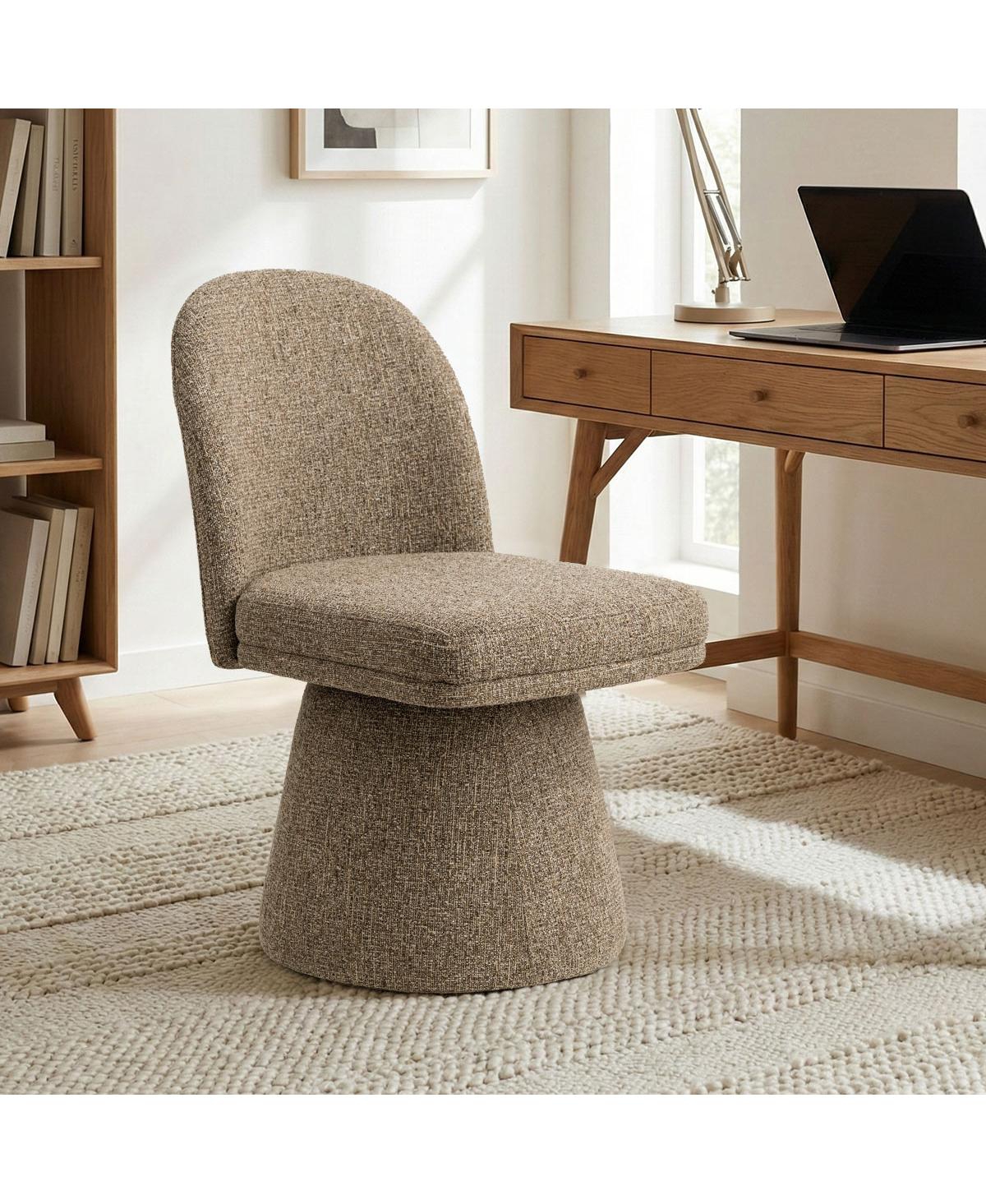 Click here for Maison Boucle Swivel Home Office Chair  Upholstere... prices