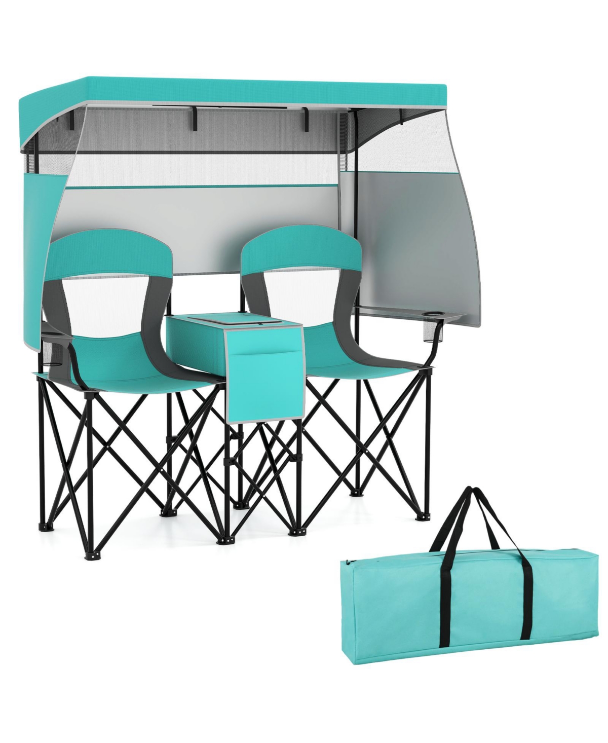 Click here for Gouun Folding Beach Chair with Headrest and Cup Ho... prices