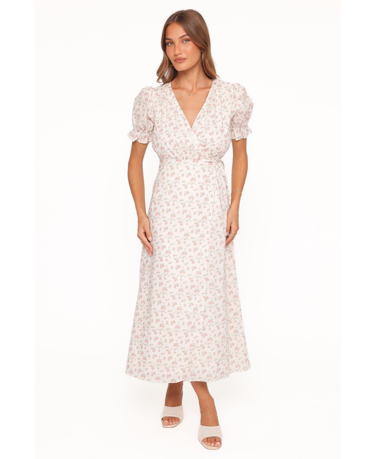 Click here for Petal and Pup Womens Mabella Midi Dress - Peach di... prices