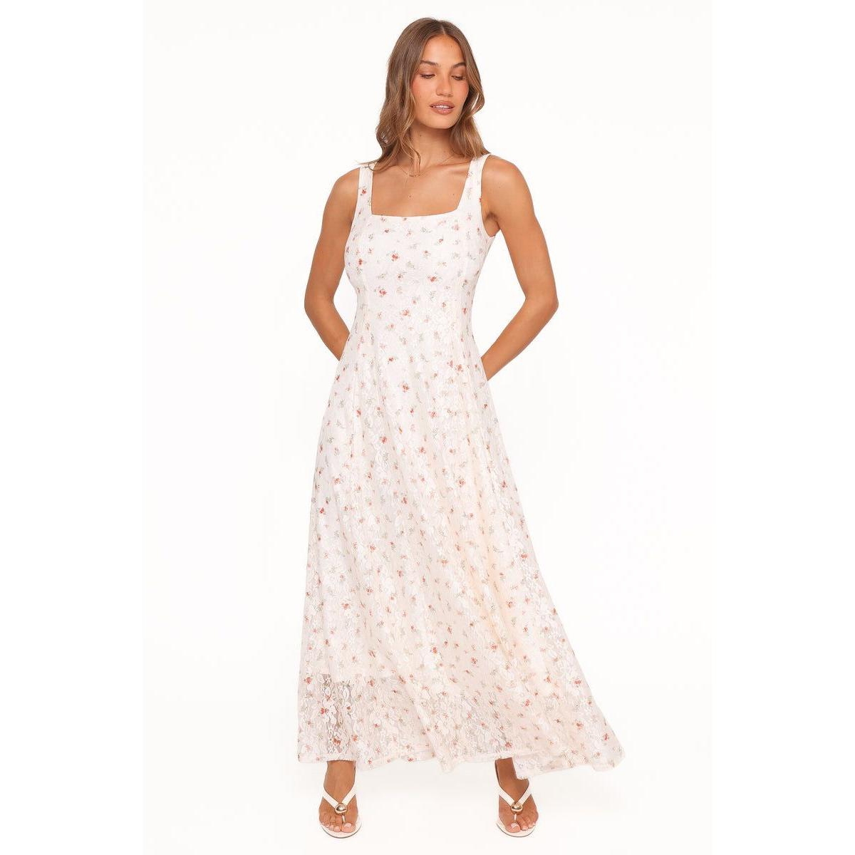 Click here for Petal and Pup Womens Valley Maxi Dress - White flo... prices