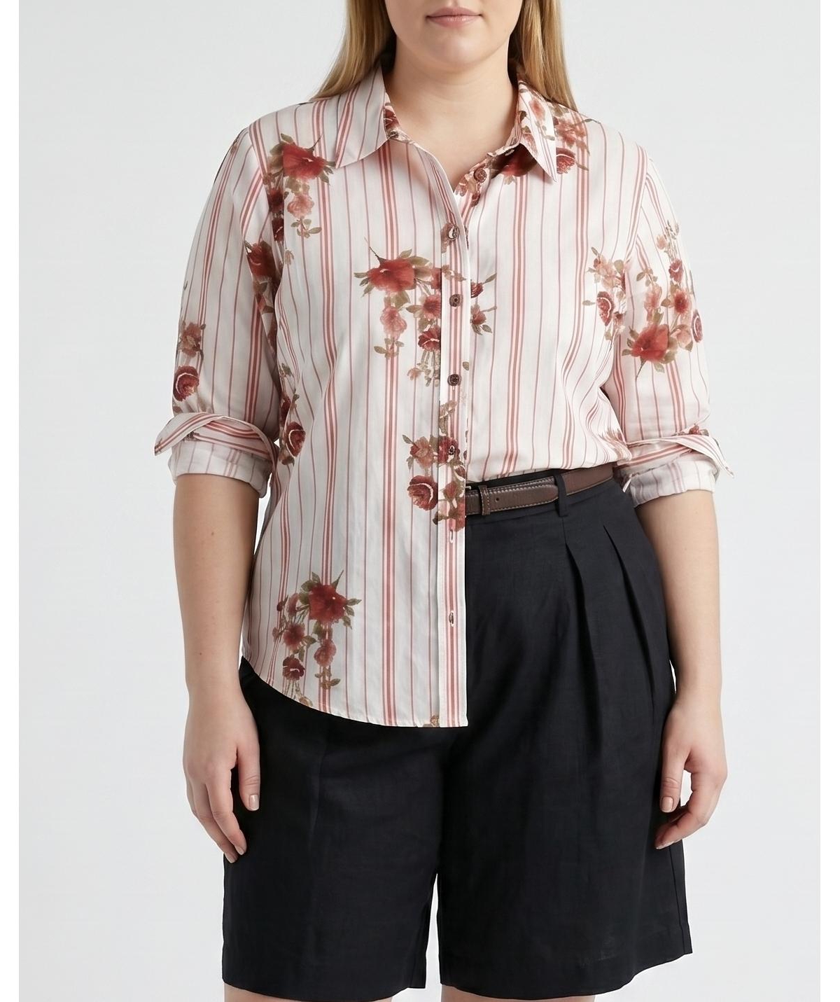 Click here for Universal Standard Plus Size Dawn Linen Hi Low Tun... prices