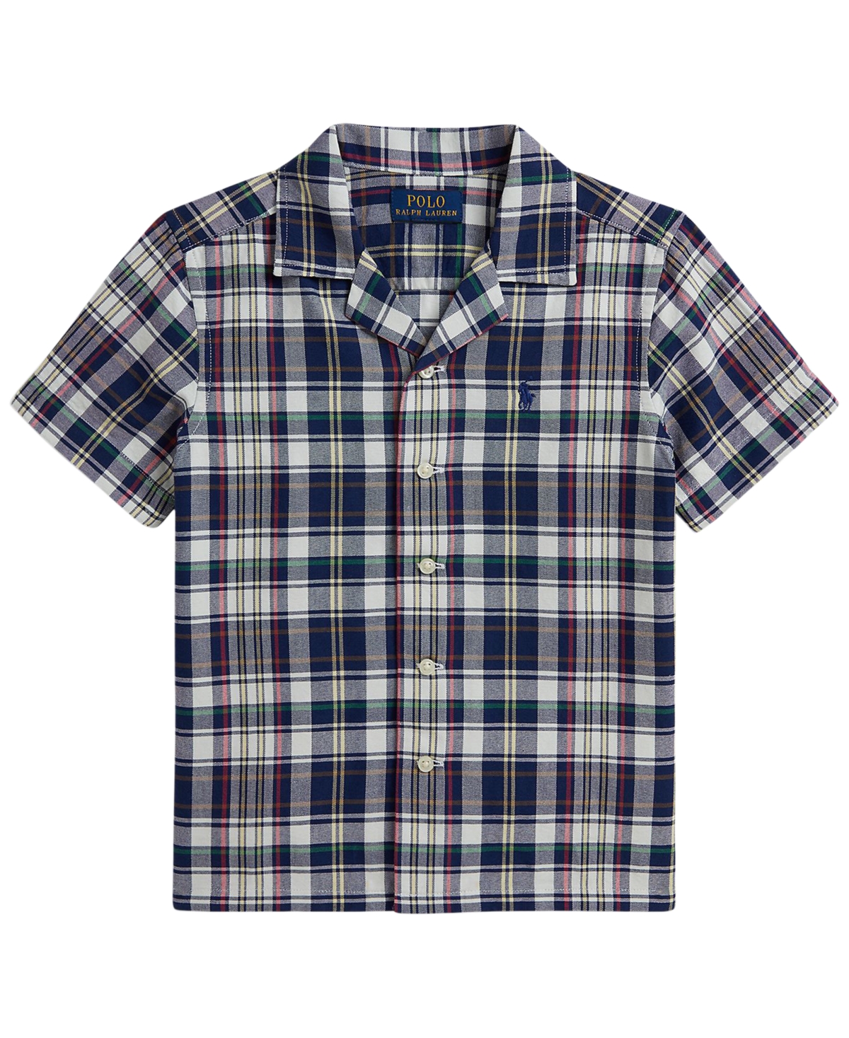 Click here for Polo Ralph Lauren Boys 2T-7 Plaid Cotton Oxford Ca... prices