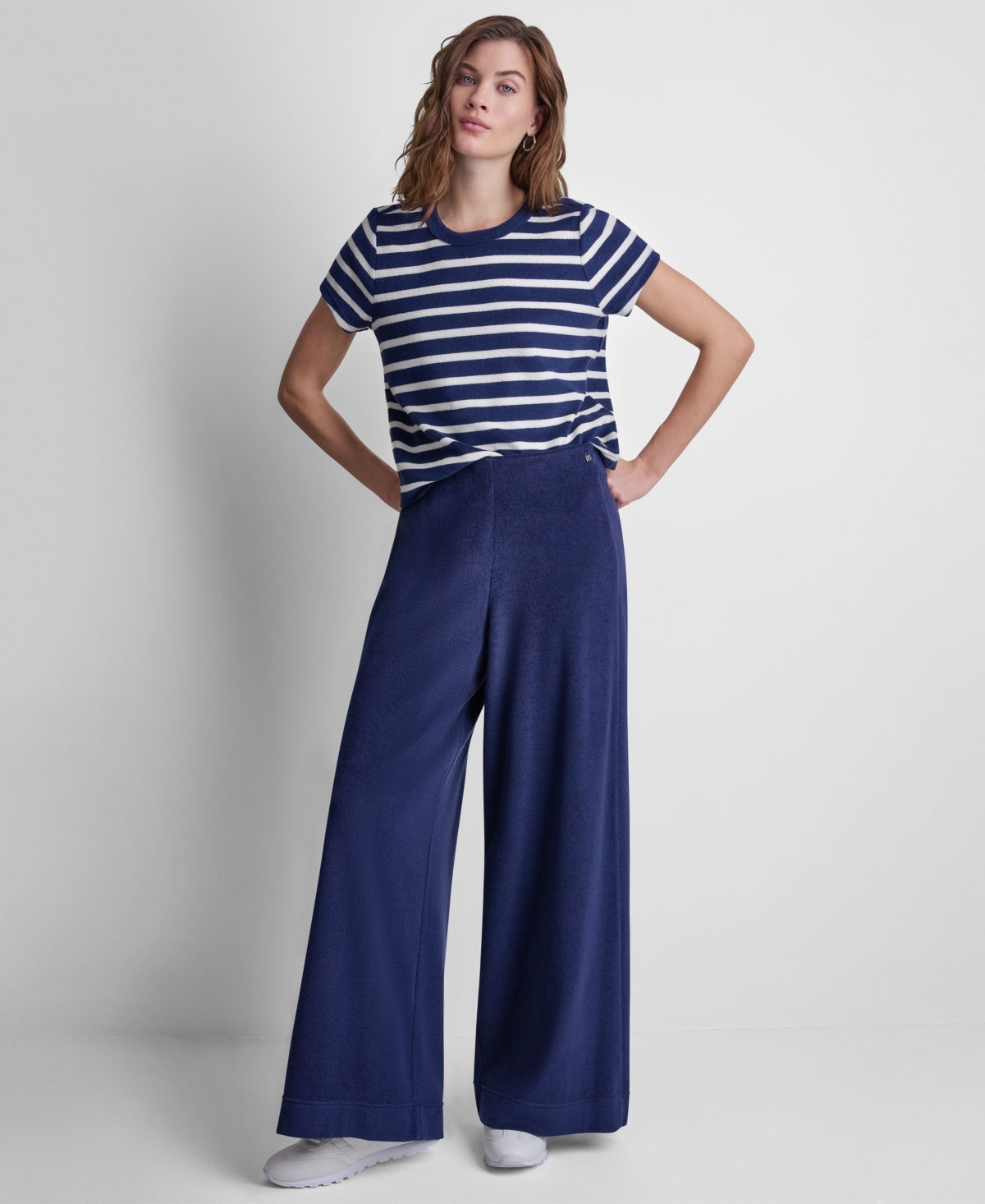 Click here for Dkny Jeans Petite Wide-Leg Palazzo Pants - Peacoat prices