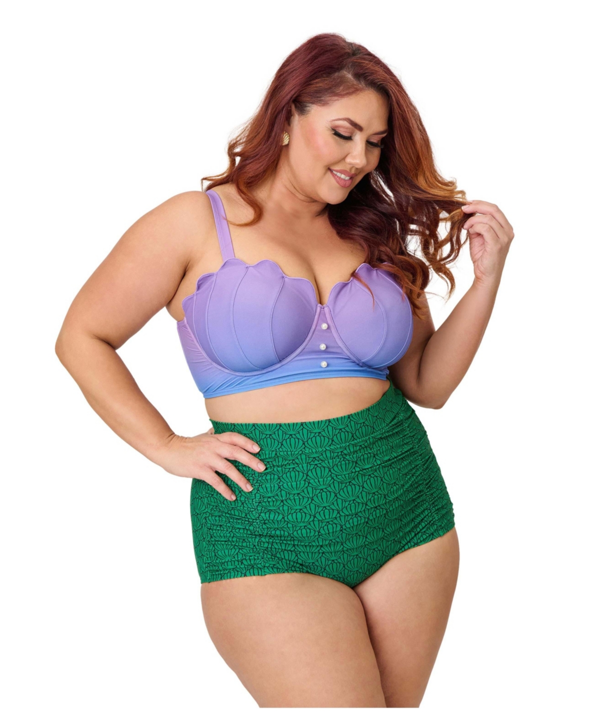 Click here for Unique Vintage Plus Size Monroe High Waist Bikini... prices