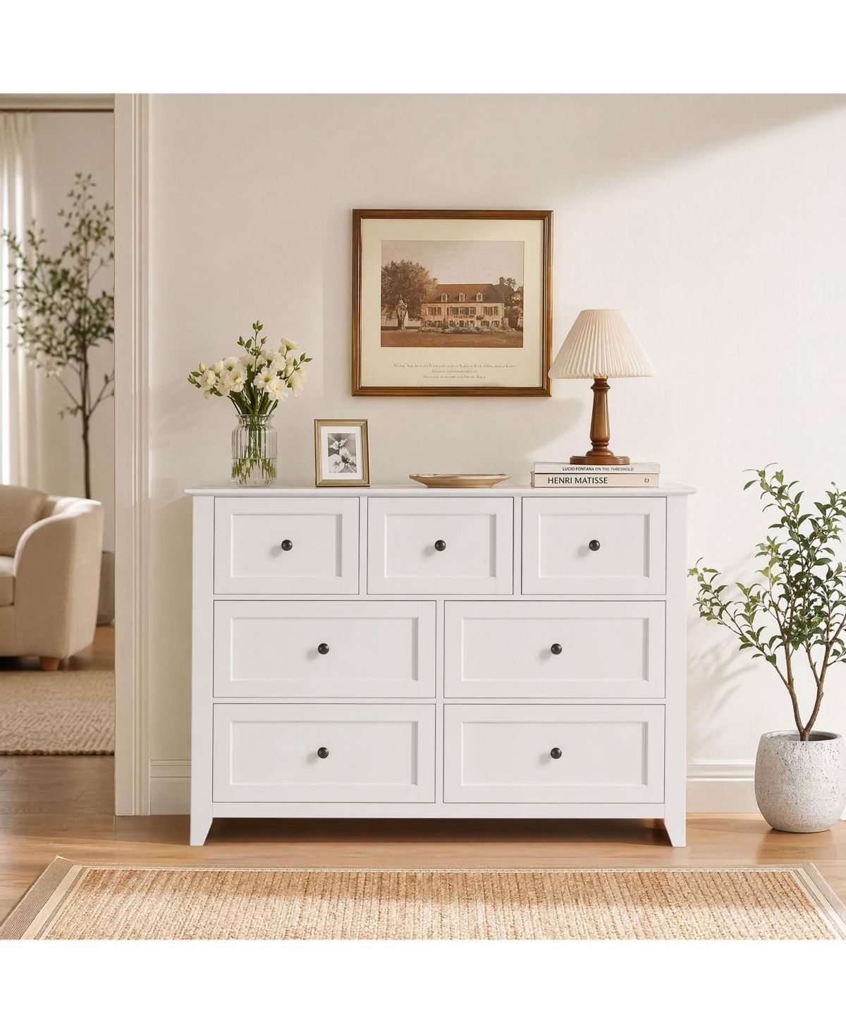 Click here for homfan Dresser with 7 Deep Drawers for Bedroom  Mo... prices