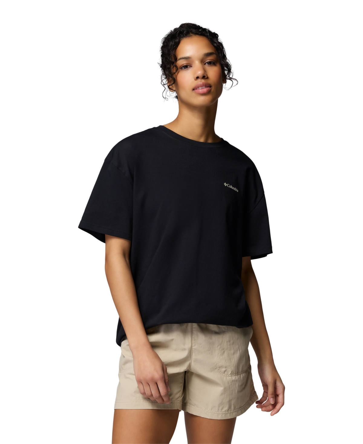Click here for Columbia Womens Rolling Bend Oversized Tee Shirt -... prices