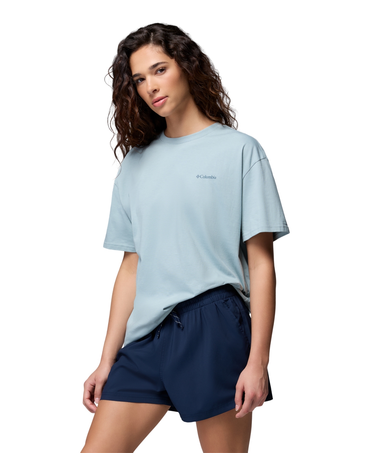 Click here for Columbia Womens Rolling Bend Oversized Tee Shirt -... prices