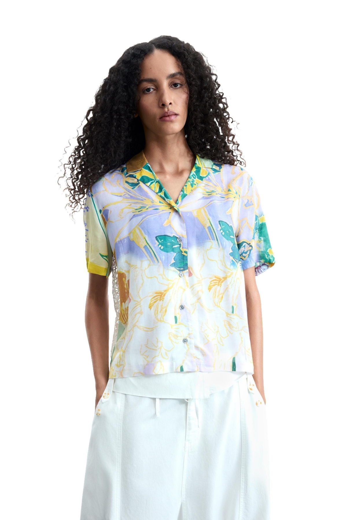 Click here for Desigual Womens Printed short-sleeve shirt - Multi prices
