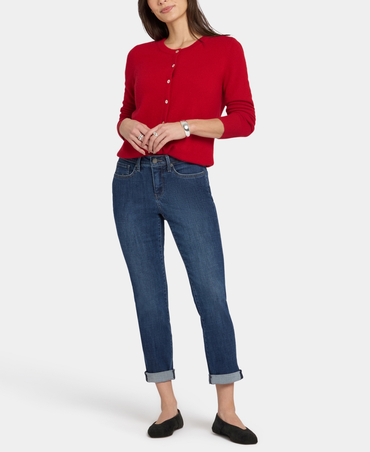 Click here for Nydj Petite Sheri Slim Ankle Jeans with Rolled Cuf... prices