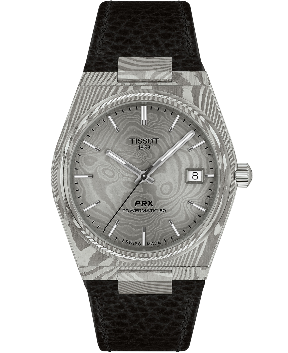 Click here for Tissot Unisex Black Leather Bracelet Watch  38mm -... prices