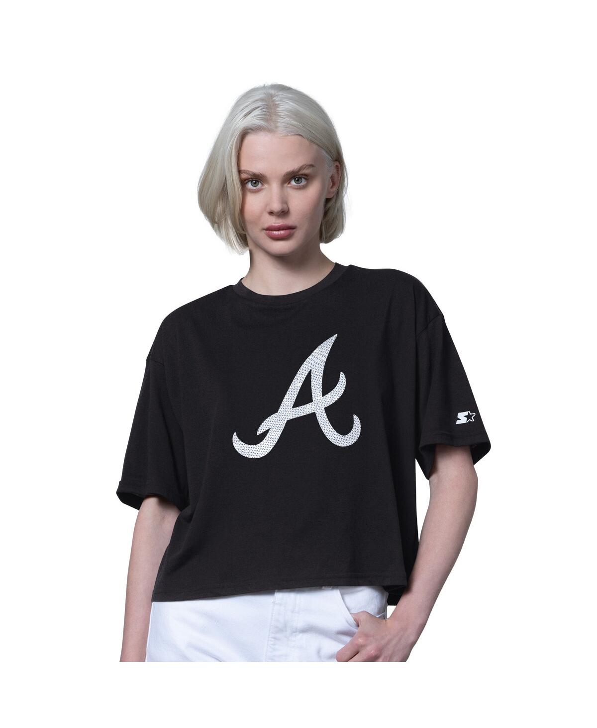 Click here for Starter Womens Black Atlanta Braves Holy Grail Box... prices