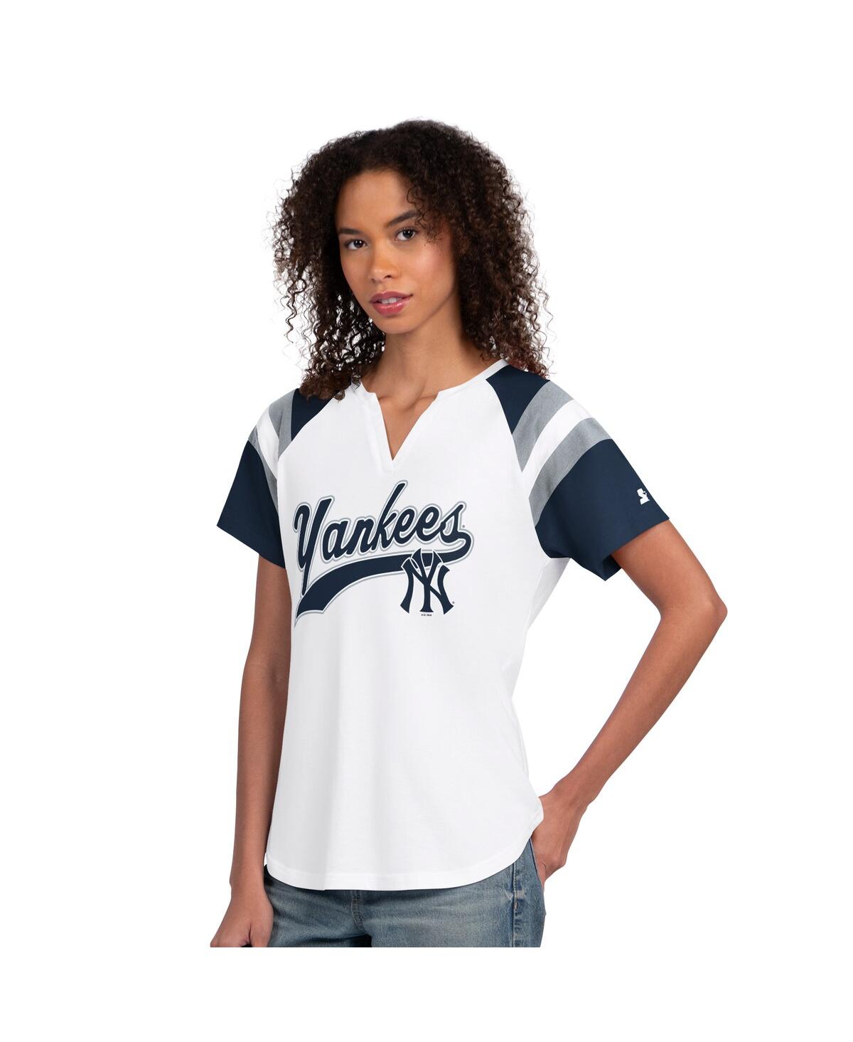 Click here for Starter Womens White New York Yankees Game On Notc... prices