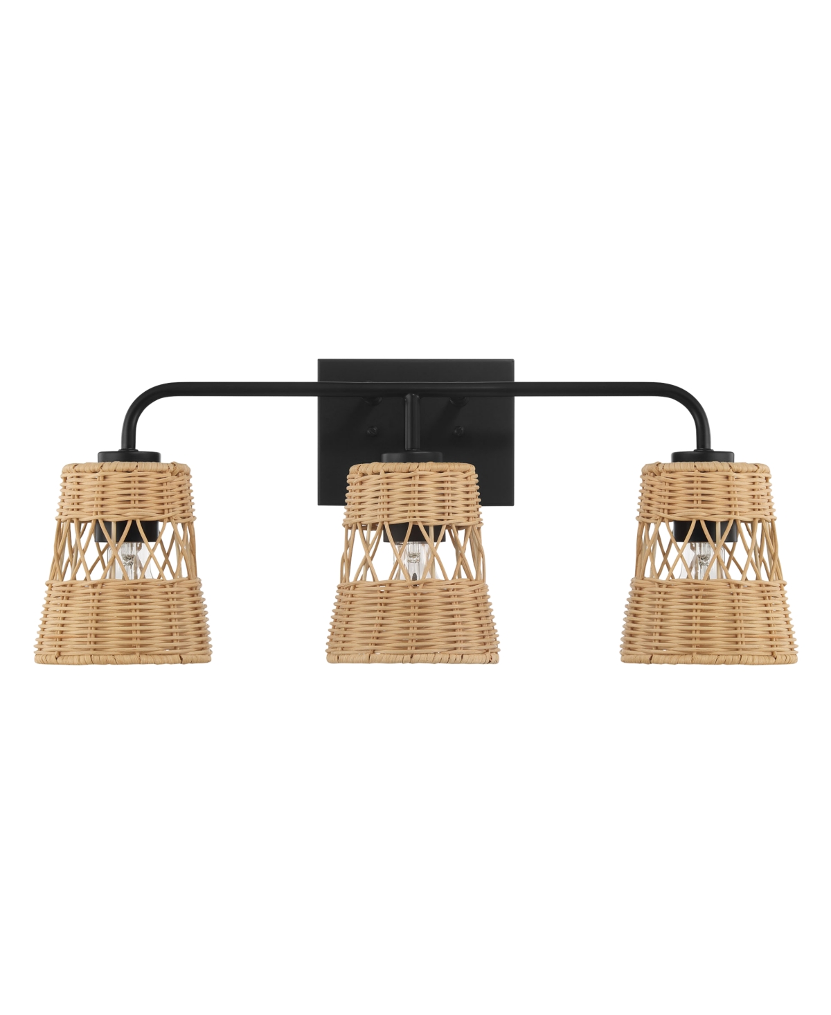 Click here for Busdays 3 Light Wall Sconce with Rattan Shade Bath... prices