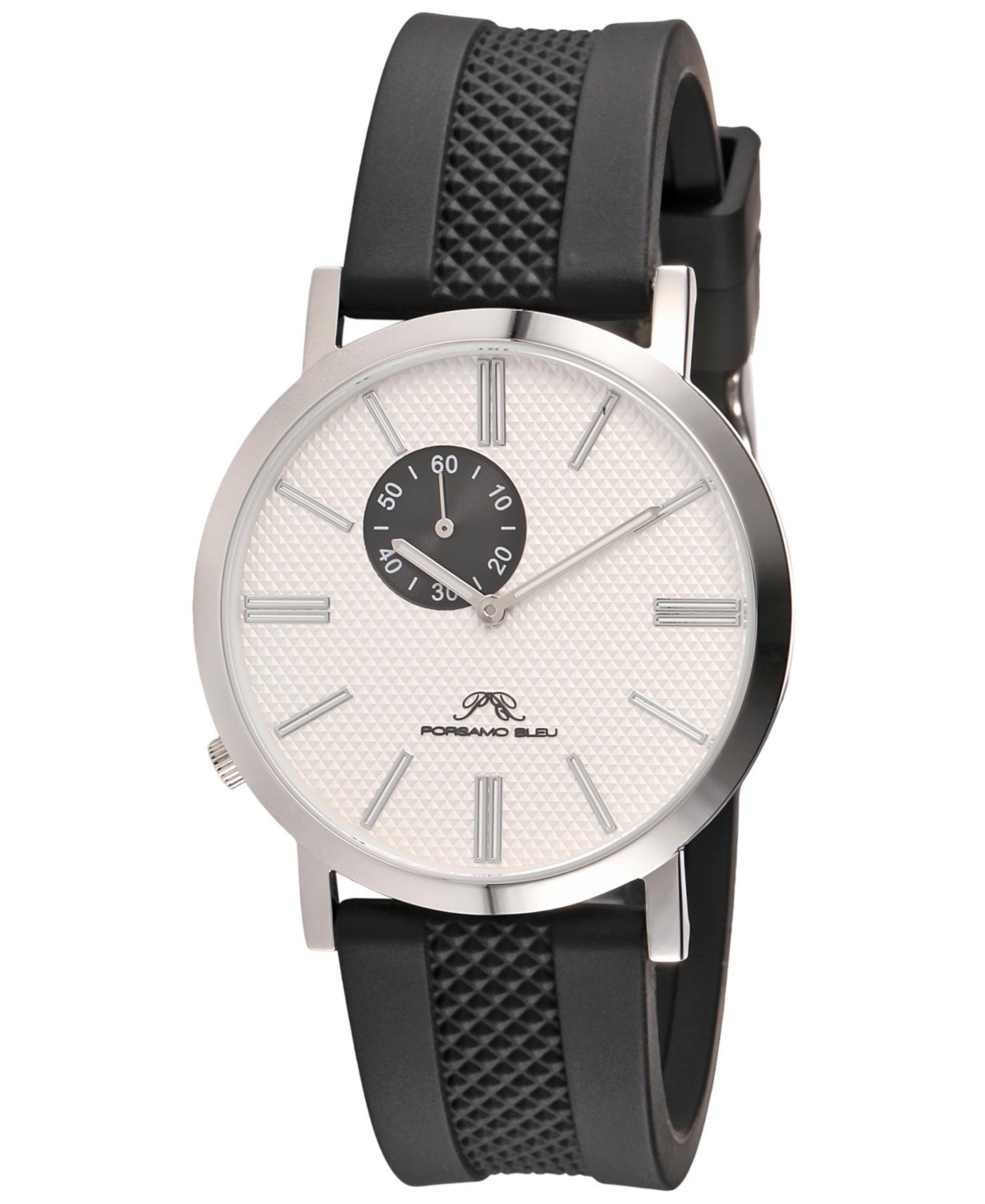 Click here for Porsamo Bleu Mens Bennett Silicone Band Watch 1461... prices