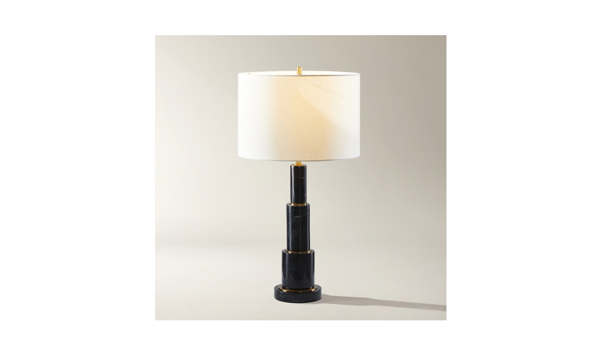 Click here for Z Gallerie Adair Marble Table Lamp - Black prices