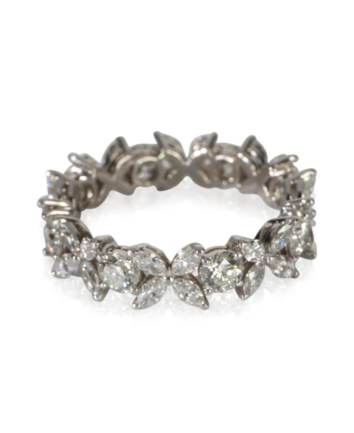 Click here for Pre-Owned Tiffany & Co Platinum Diamond Victoria R... prices