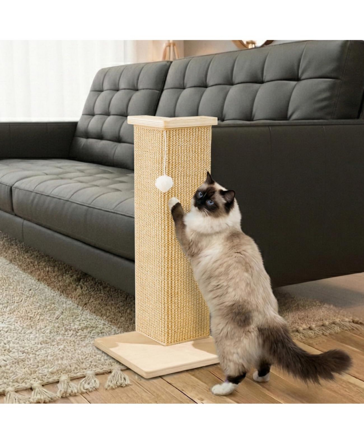 Click here for Aronkl Sisal Cat Scratcher Upright Wall Mounted Ve... prices