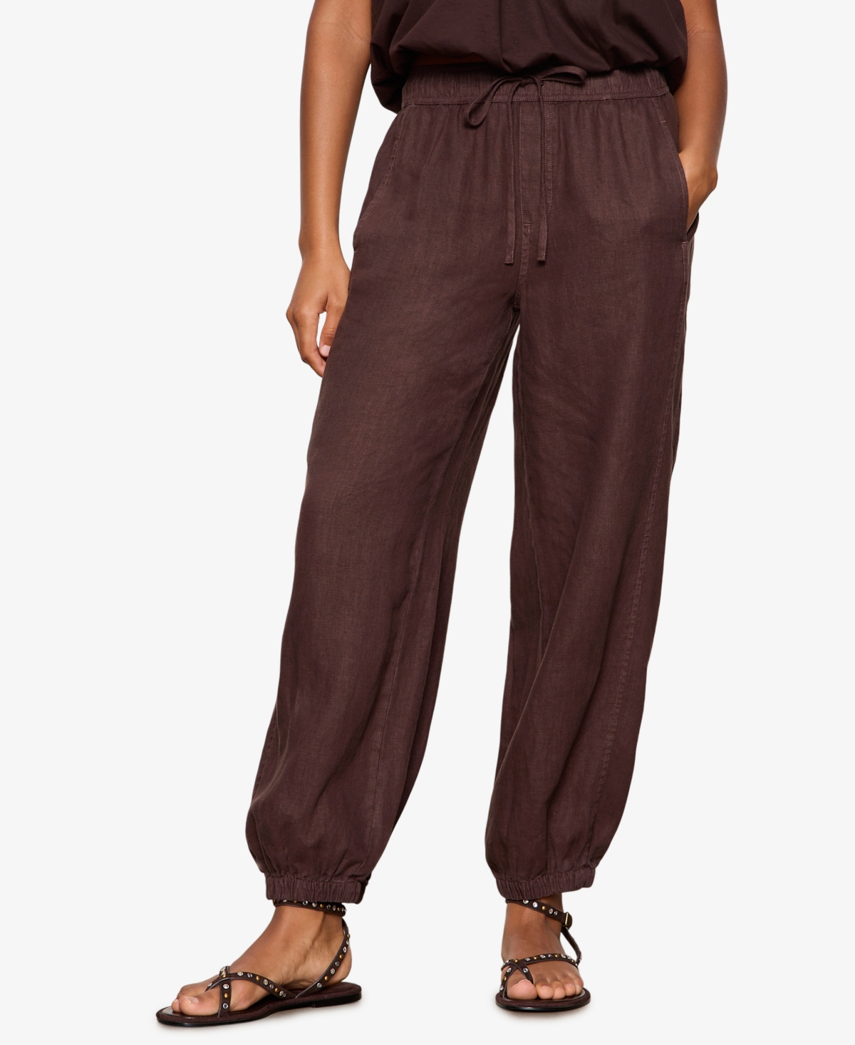 Click here for Sanctuary Womens Melody Linen Mid-Rise Balloon Jog... prices