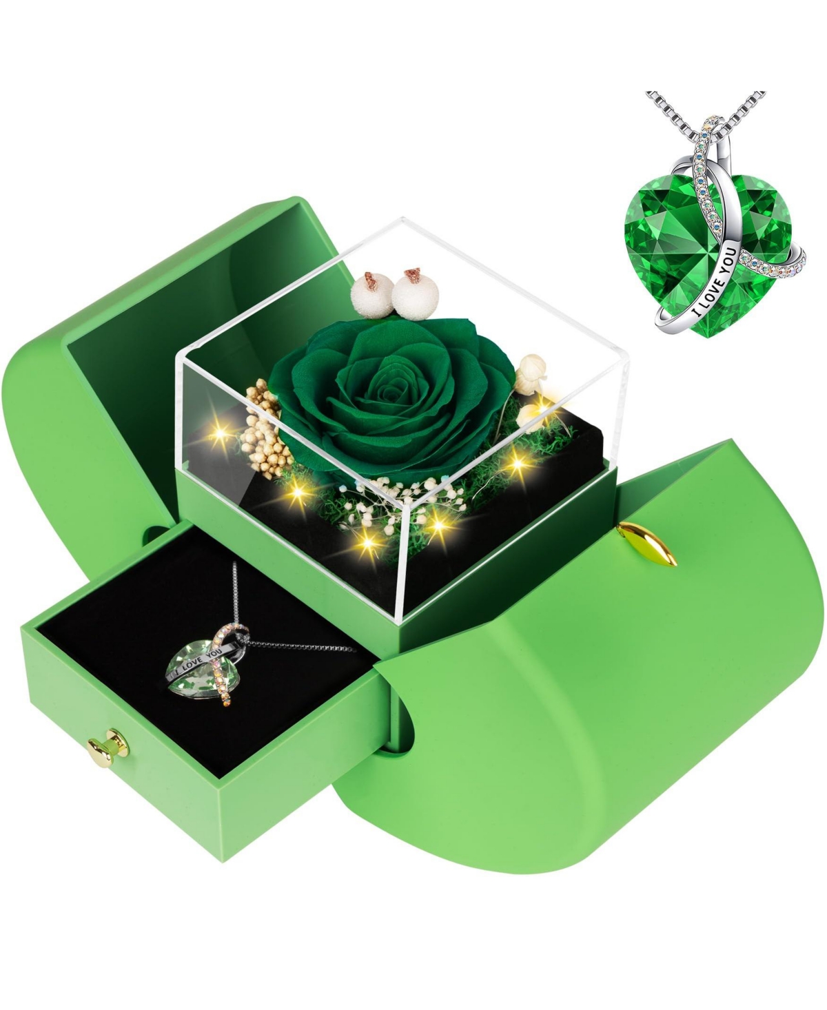 Click here for Gnuadz Preserved Rose Love Necklace Gift for Women... prices