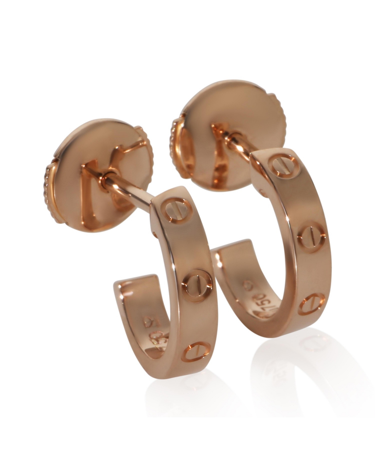 Click here for Pre-Owned Cartier Rose Gold Small Model Love Hoop... prices