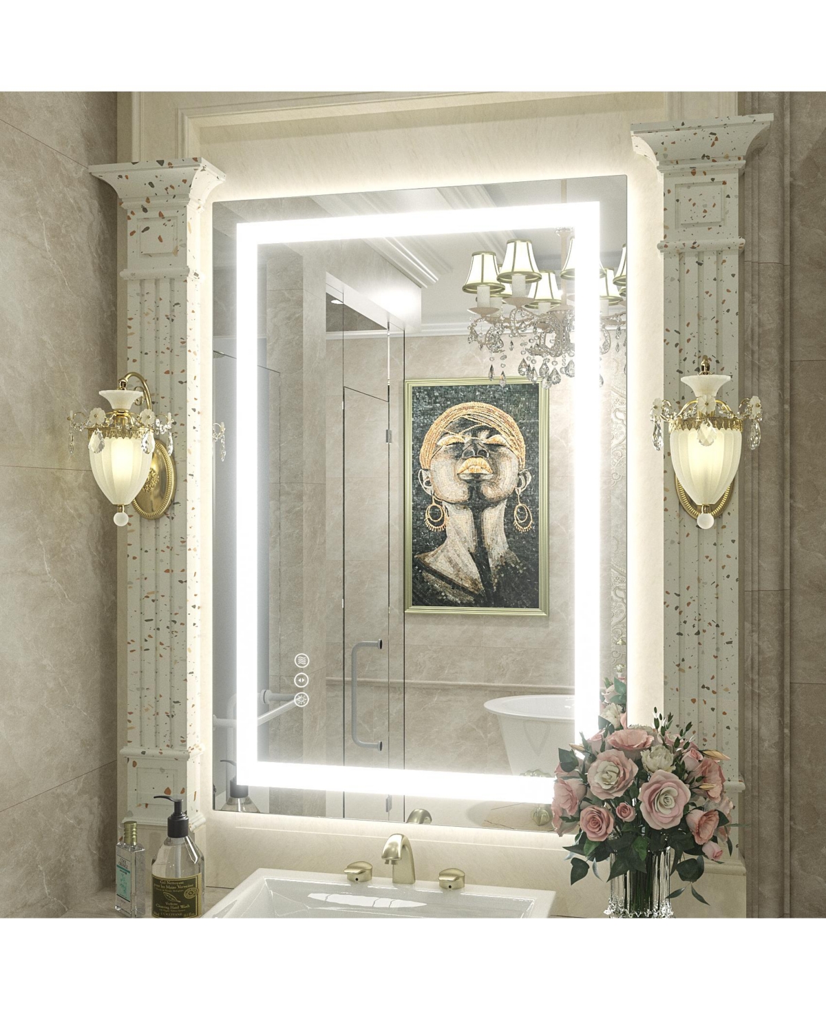 Click here for Apmir 24 x 36 Super Bright Front and Back Led Ligh... prices