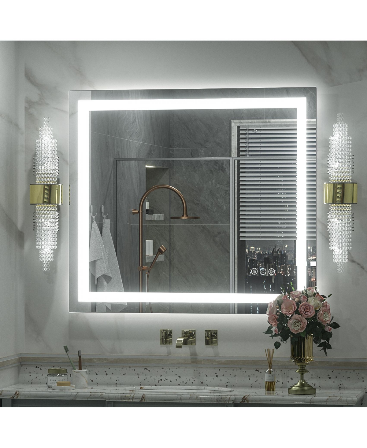 Click here for Apmir 32 x 36 Super Bright Front and Back Led Ligh... prices