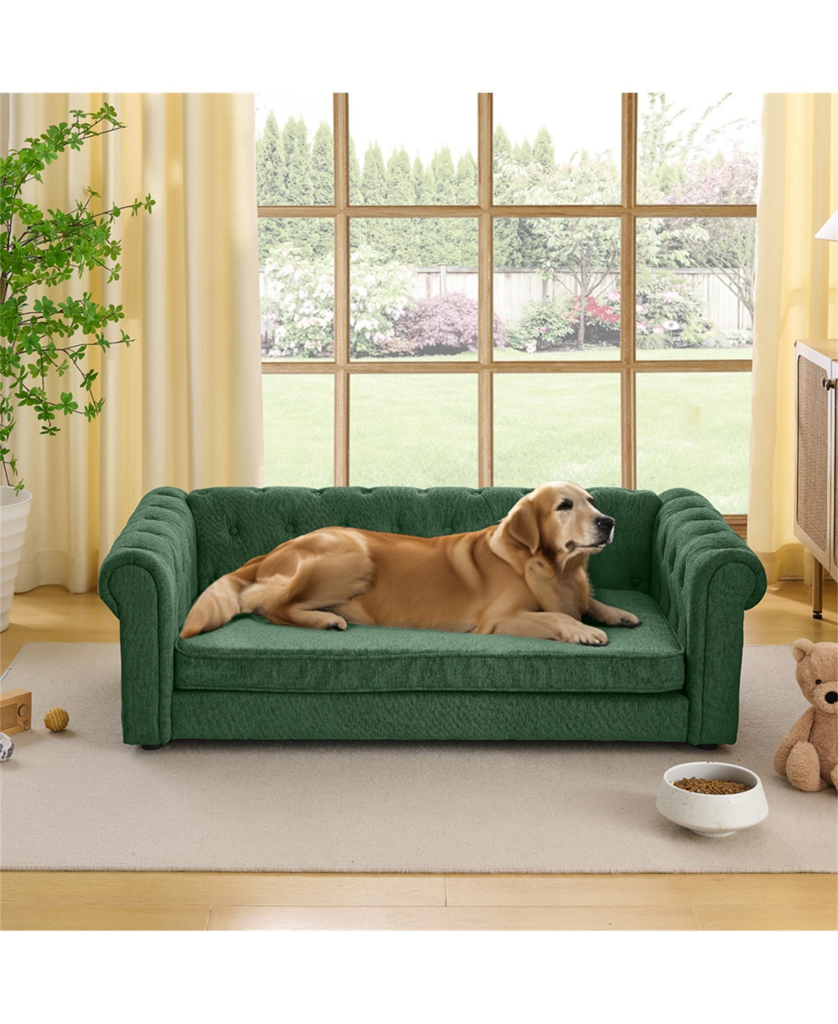 Click here for Clihome Elevated Dog Sofa Bed  55 Inch Durable Lin... prices