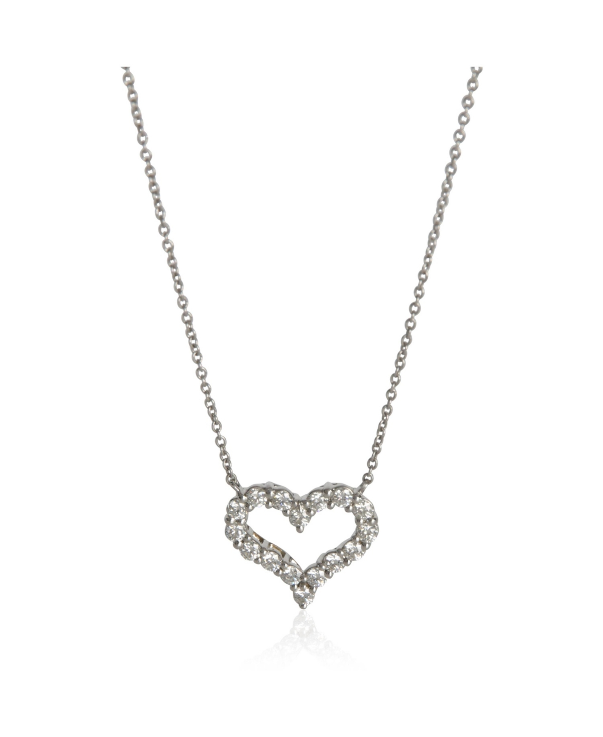 Click here for Pre-Owned Tiffany & Co Platinum Diamond Heart Pend... prices