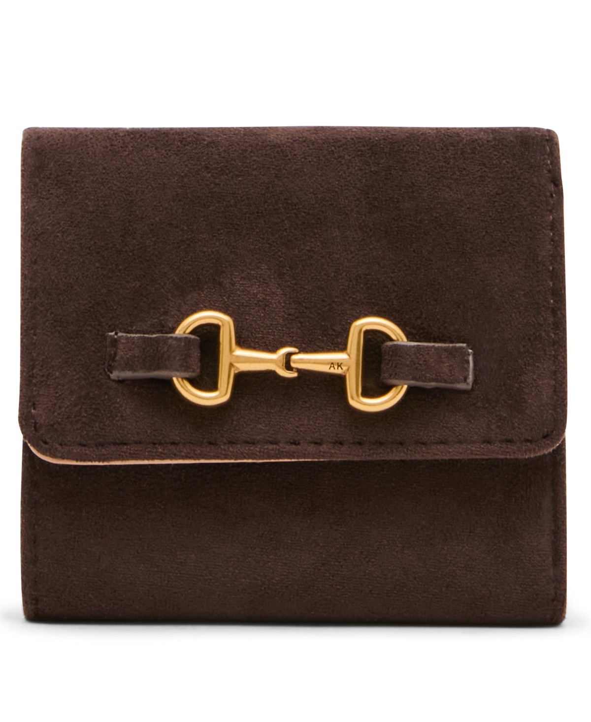 Click here for Anne Klein Horsebit Trifold Wallet - Brown prices