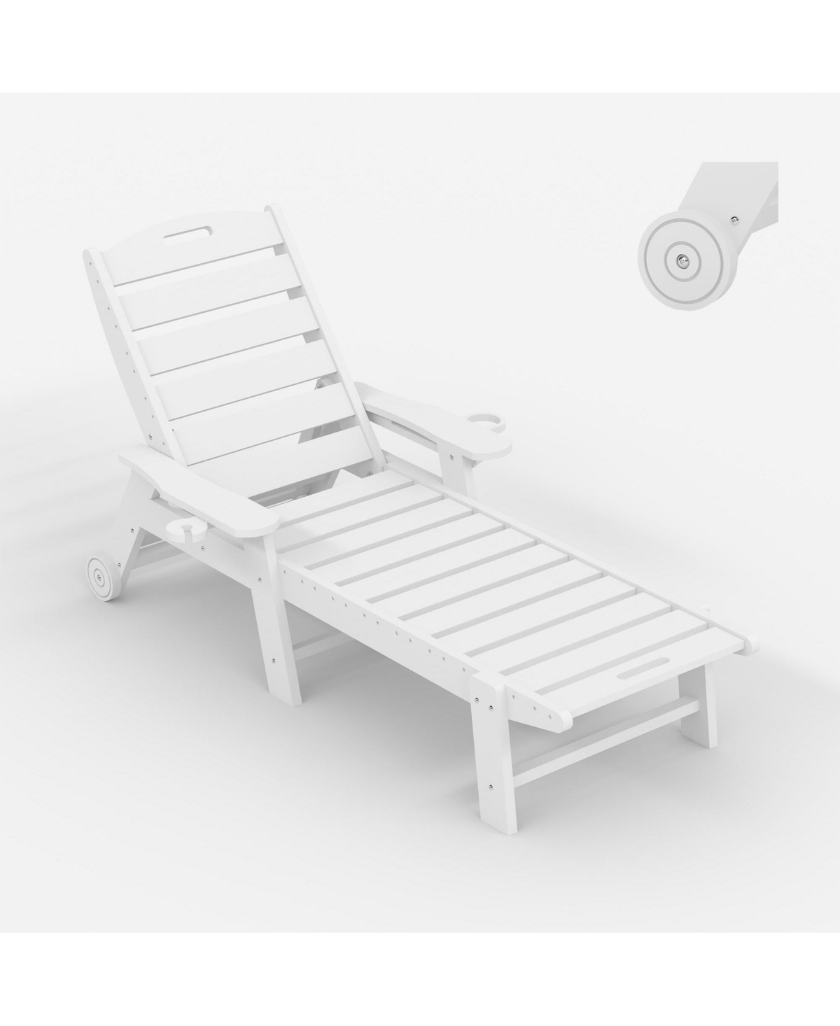 Click here for homfan Oversized Hdpe Folding Chaise Lounge  5-Pos... prices