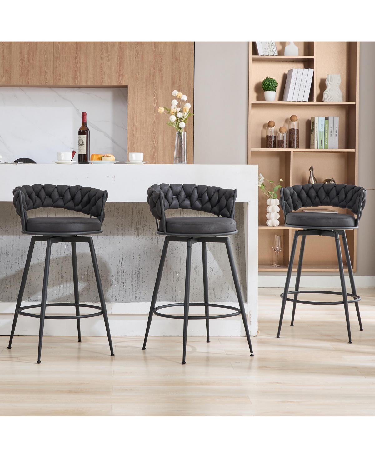 Click here for Dyhome 28 inch Bar Stools Set of 3  Modern Counter... prices