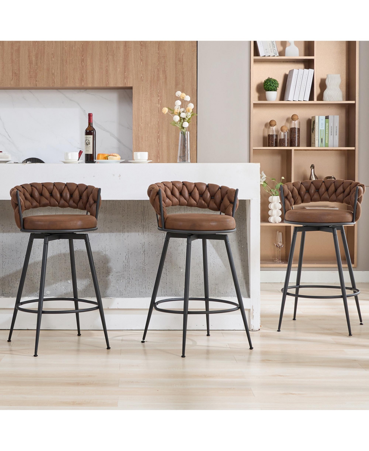 Click here for Dyhome 28 inch Bar Stools Set of 3  Modern Counter... prices