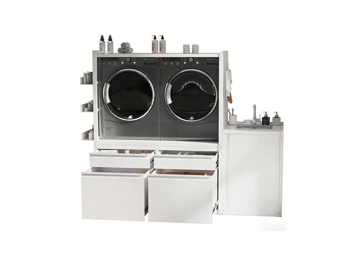 Click here for Aecojoy Laundry Pedestal with Sink Cabinet 1300LBS... prices