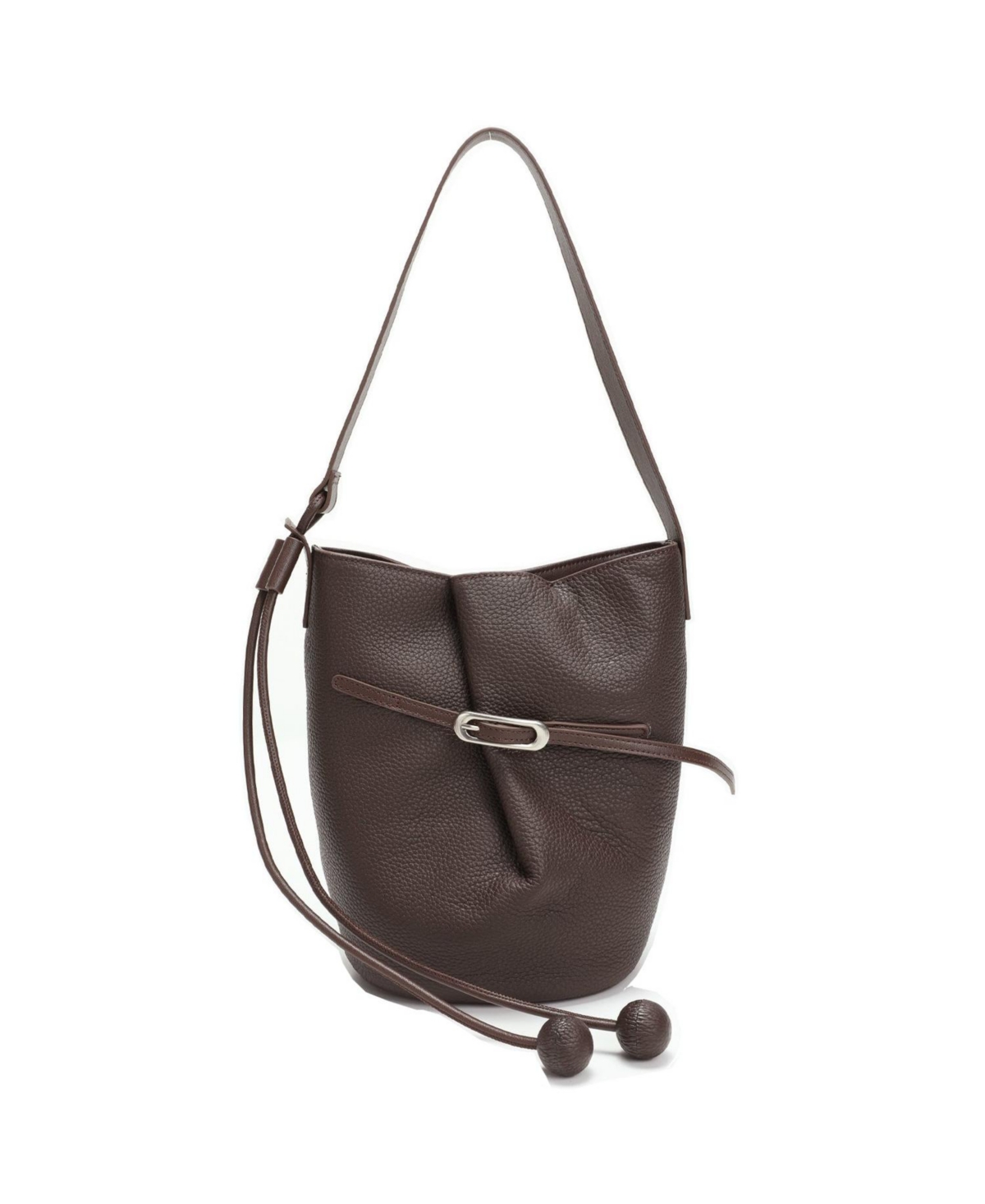 Click here for Susu Solene Leather Bucket Bag Minimalist Shoulder... prices