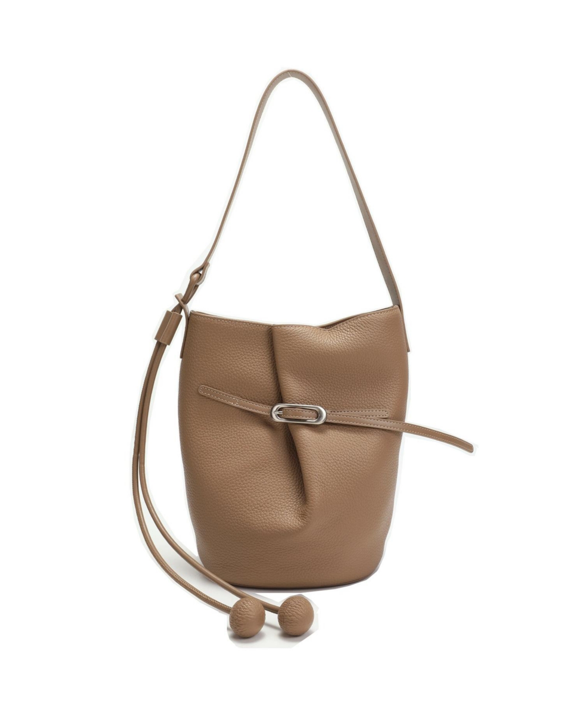 Click here for Susu Solene Leather Bucket Bag Minimalist Shoulder... prices