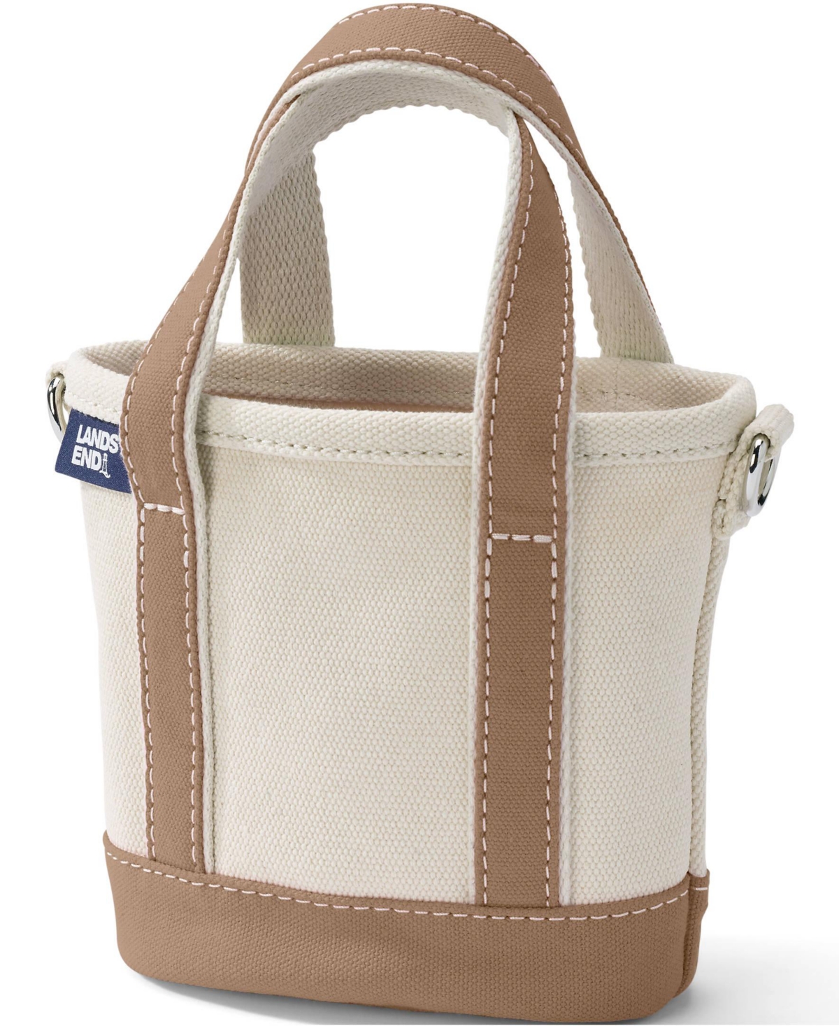 Click here for Lands End Mini Natural Open Top Canvas Tote Bag -... prices