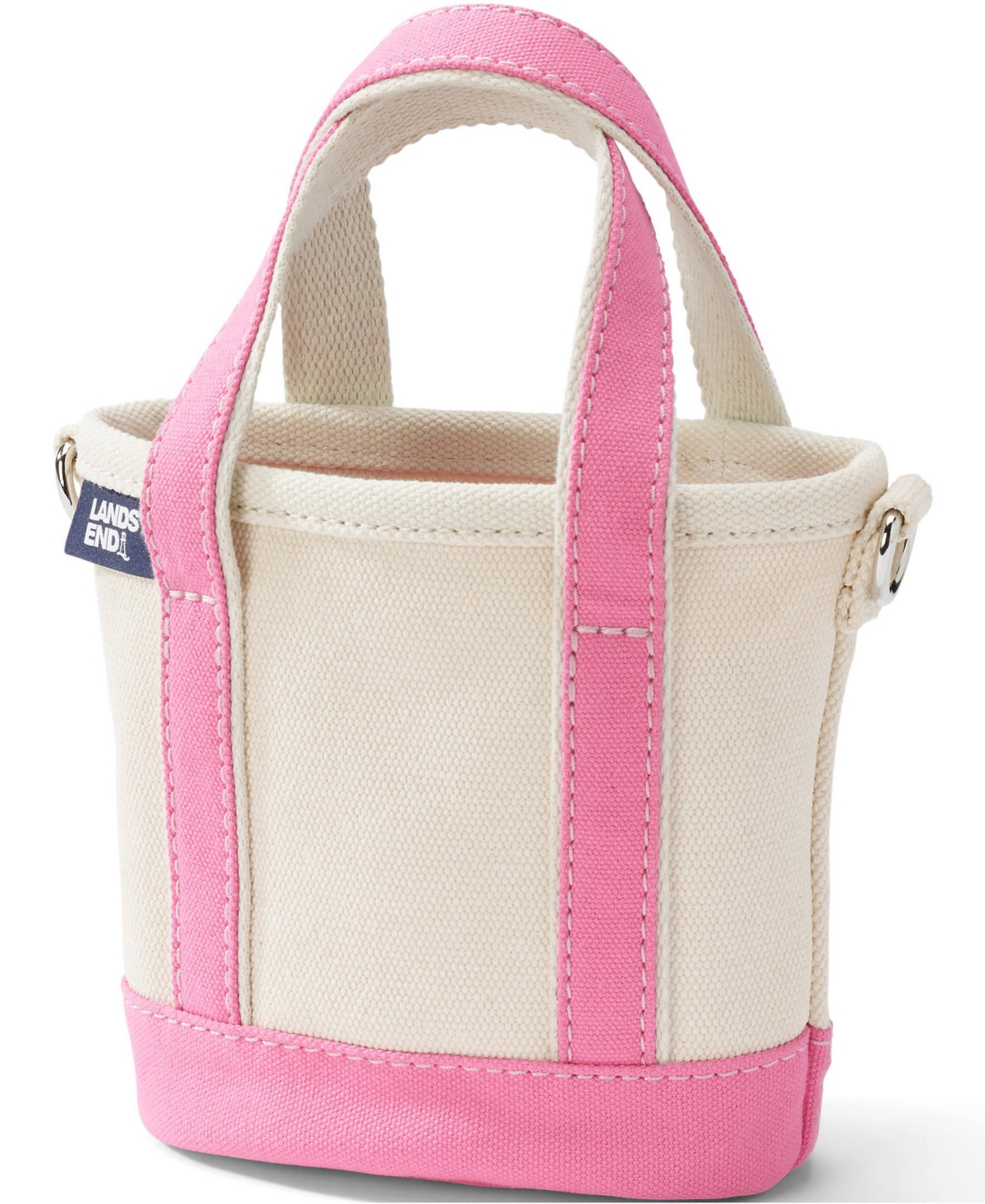 Click here for Lands End Mini Natural Open Top Canvas Tote Bag -... prices