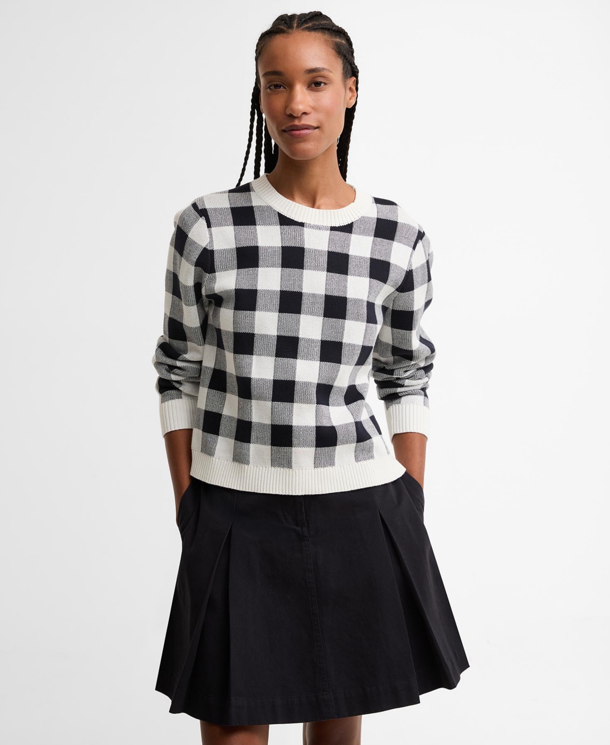 Click here for barbour avebury knitted jumper - Multi prices
