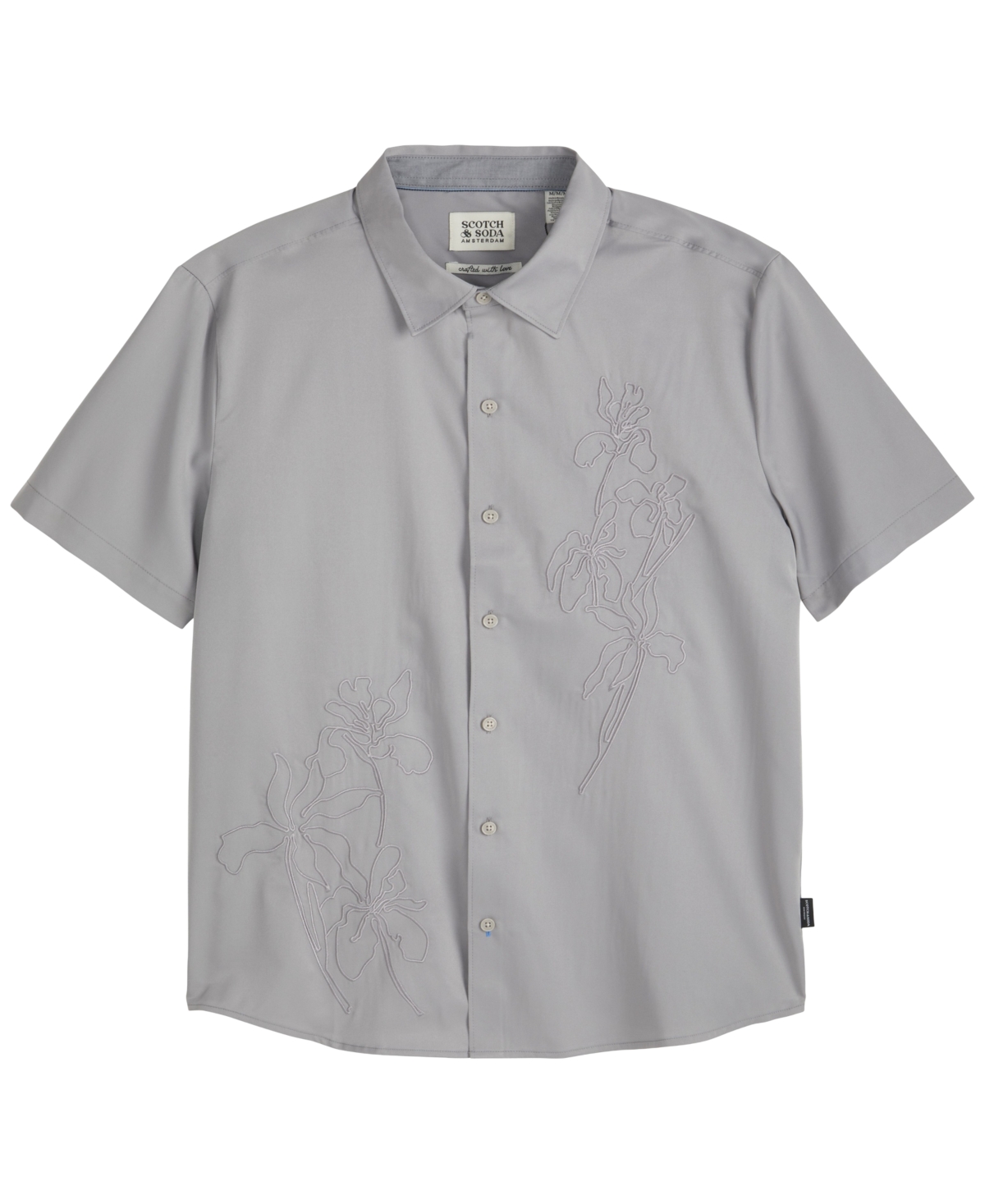 Click here for Scotch & Soda Mens Short-Sleeve Embroidered Shirt... prices