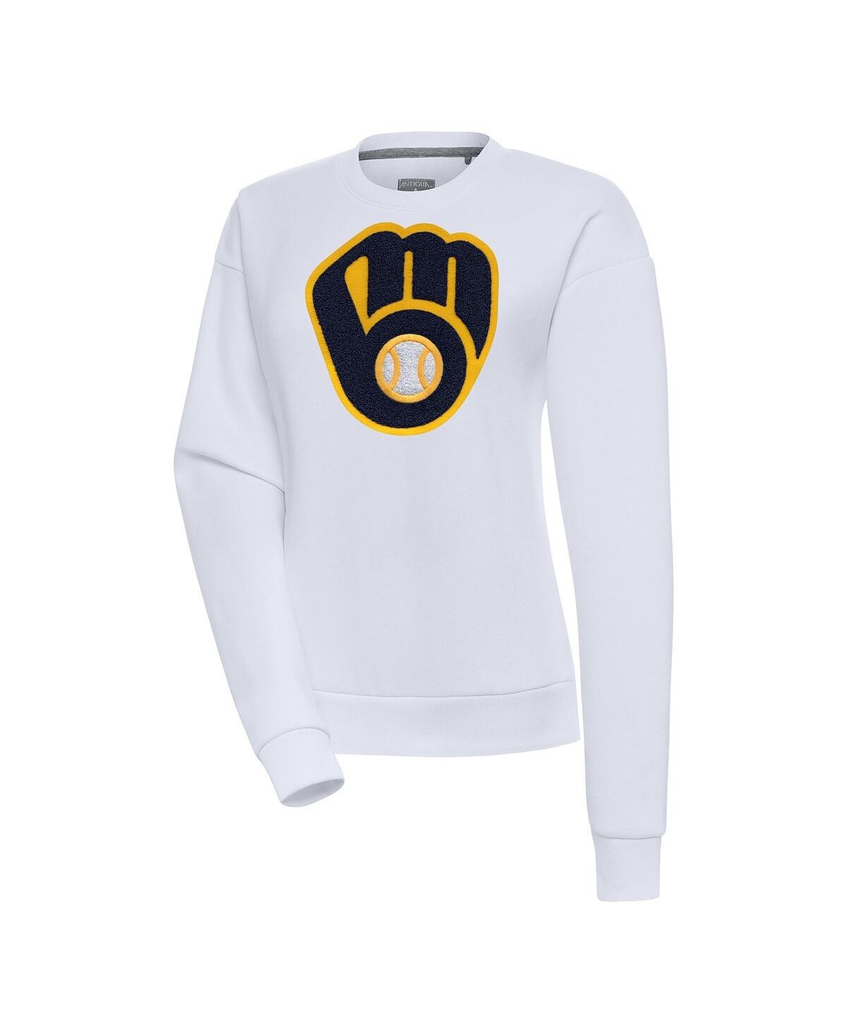 Click here for Antigua Womens White Milwaukee Brewers Victory Che... prices