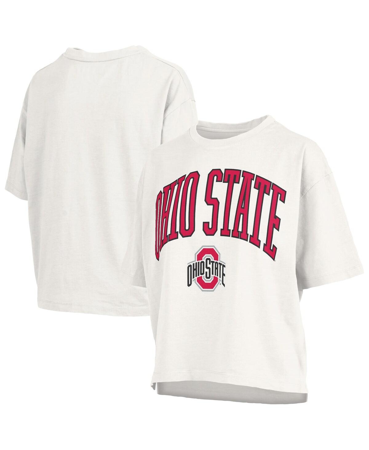 Click here for Pressbox Womens White Ohio State Buckeyes Plus Siz... prices