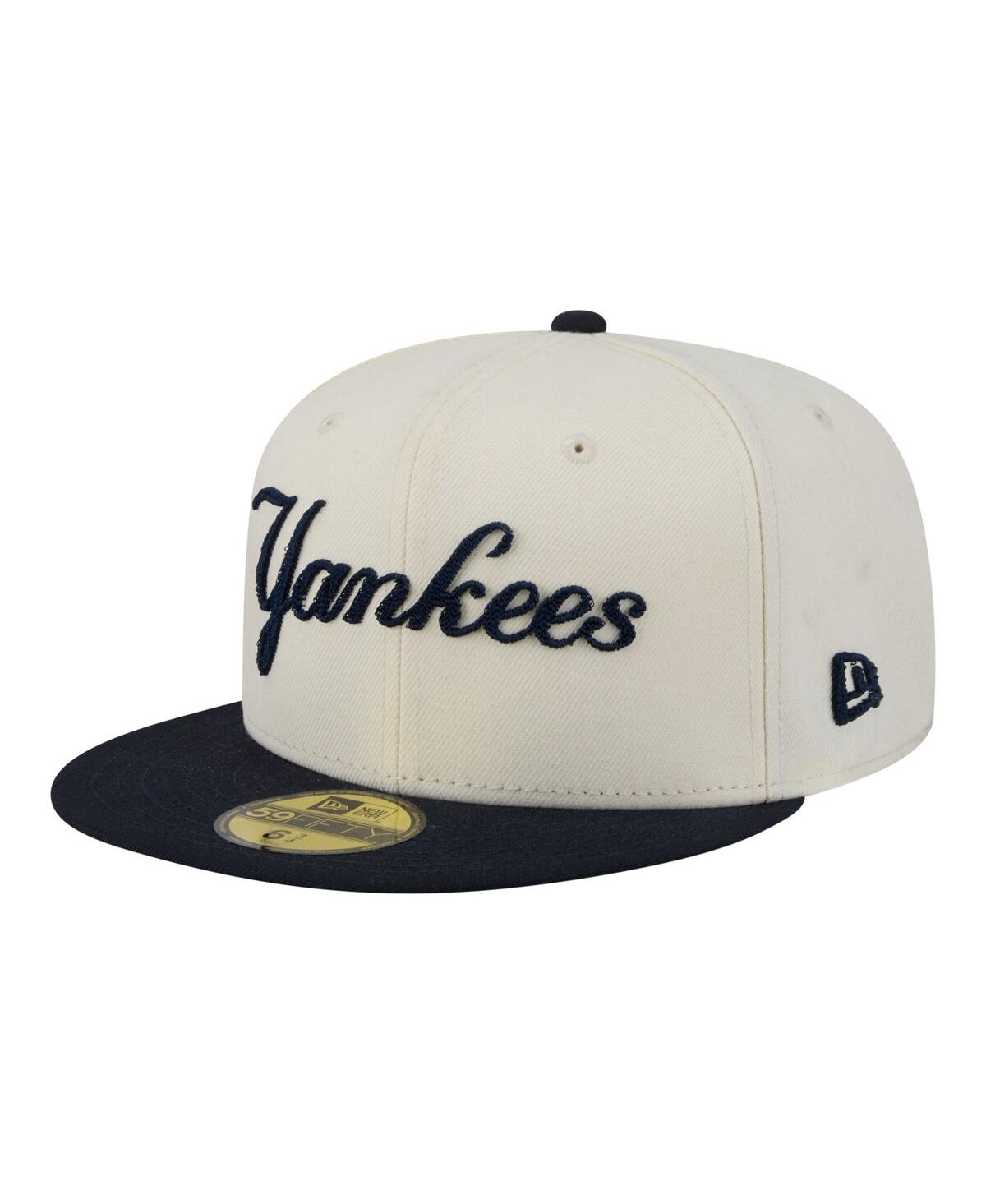Click here for New Era Mens Cream New York Yankees Two-Tone Stitc... prices
