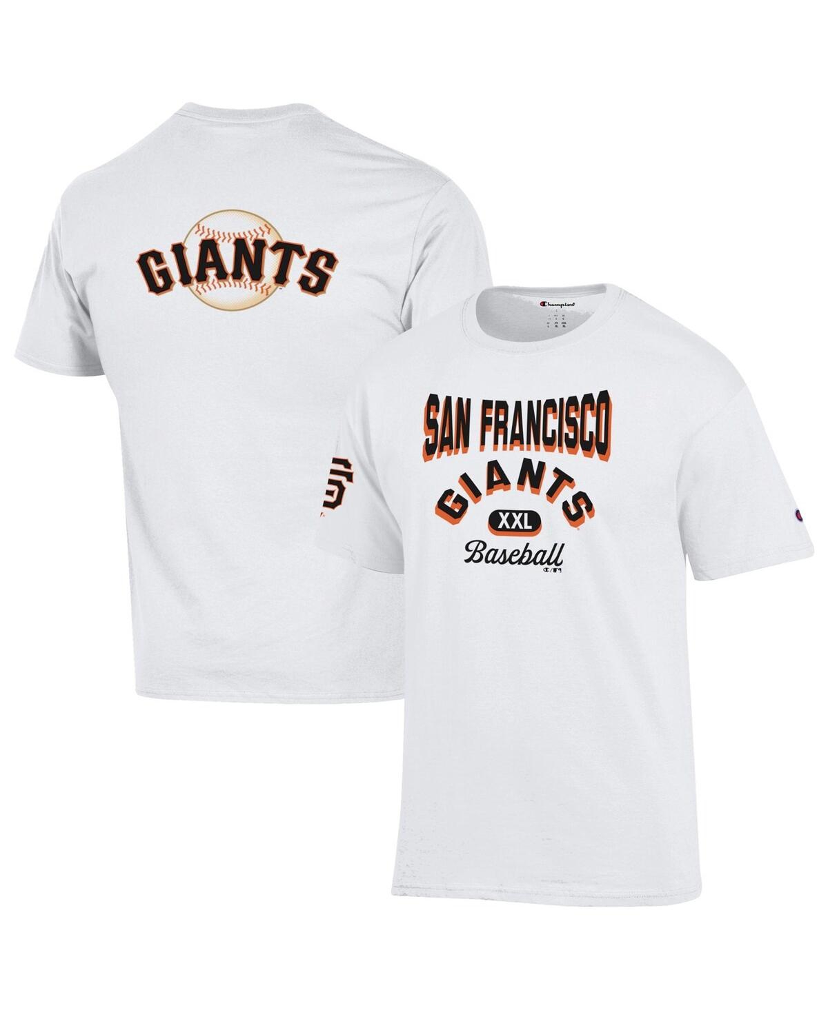 Click here for Champion Mens White San Francisco Giants 3-Hit Jer... prices