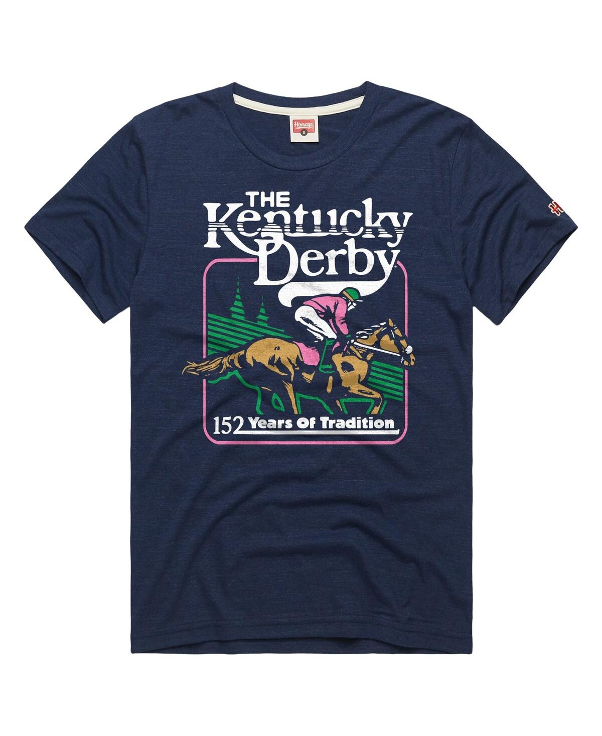 Click here for Homage Mens and Womens Navy 152nd Kentucky Derby T... prices