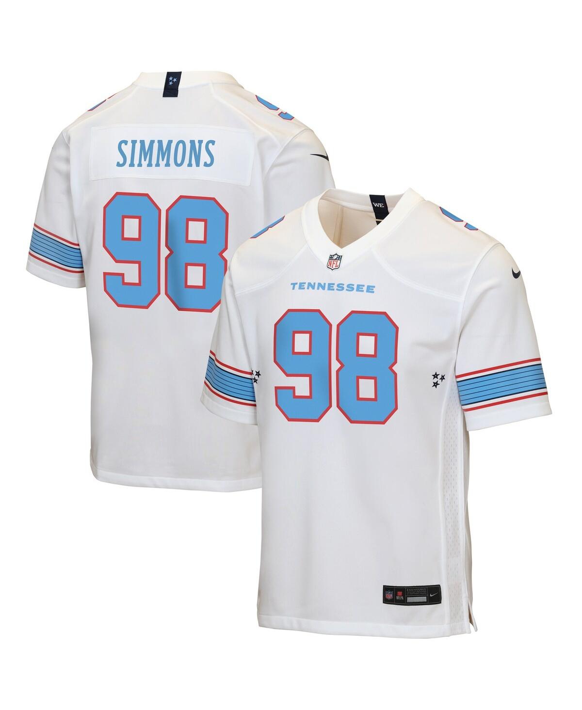 Click here for Nike Big Boys and Girls Jeffery Simmons White Tenn... prices
