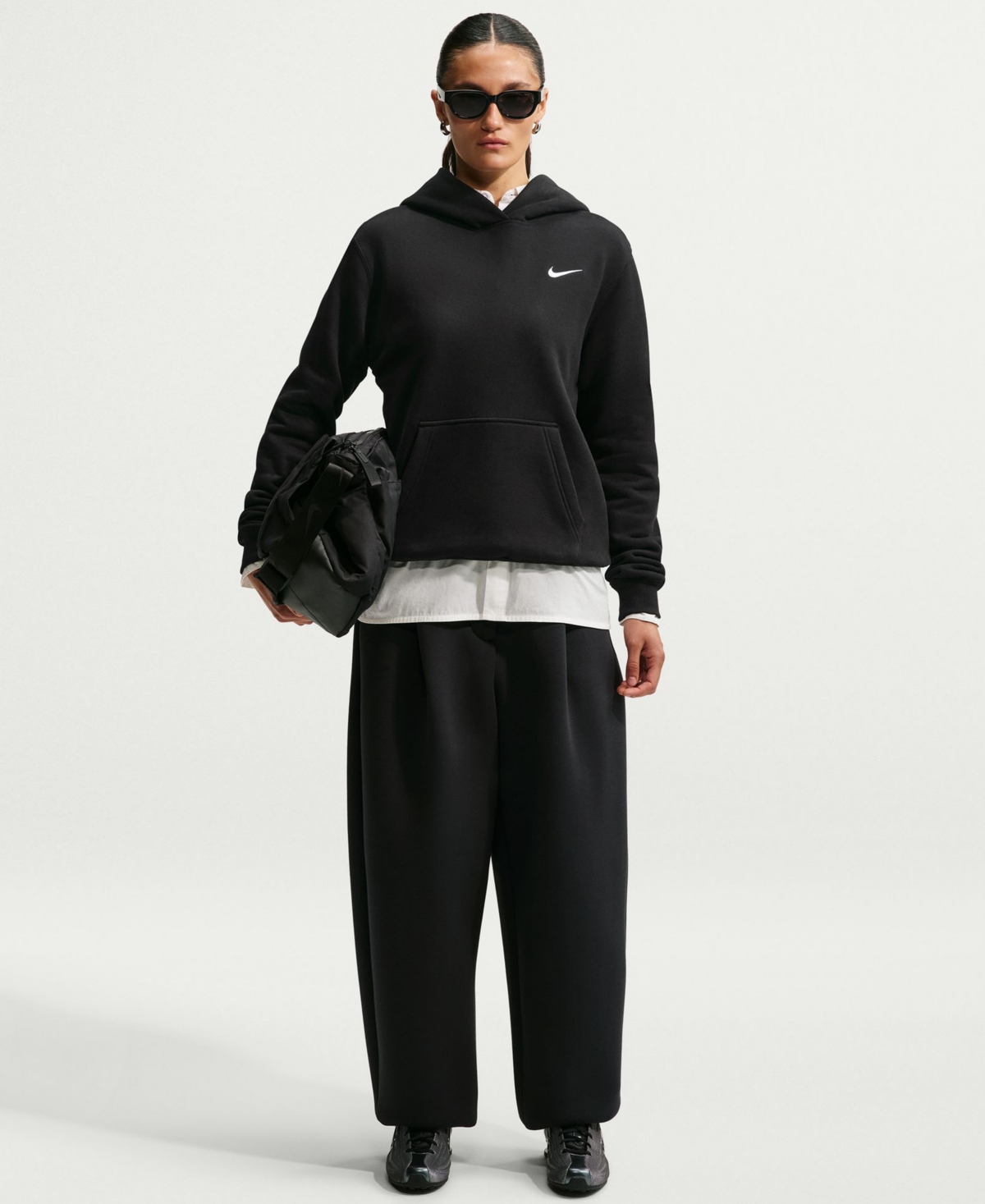 Click here for Nike Studio Fleece Womens Pull-On Hoodie - Total B... prices