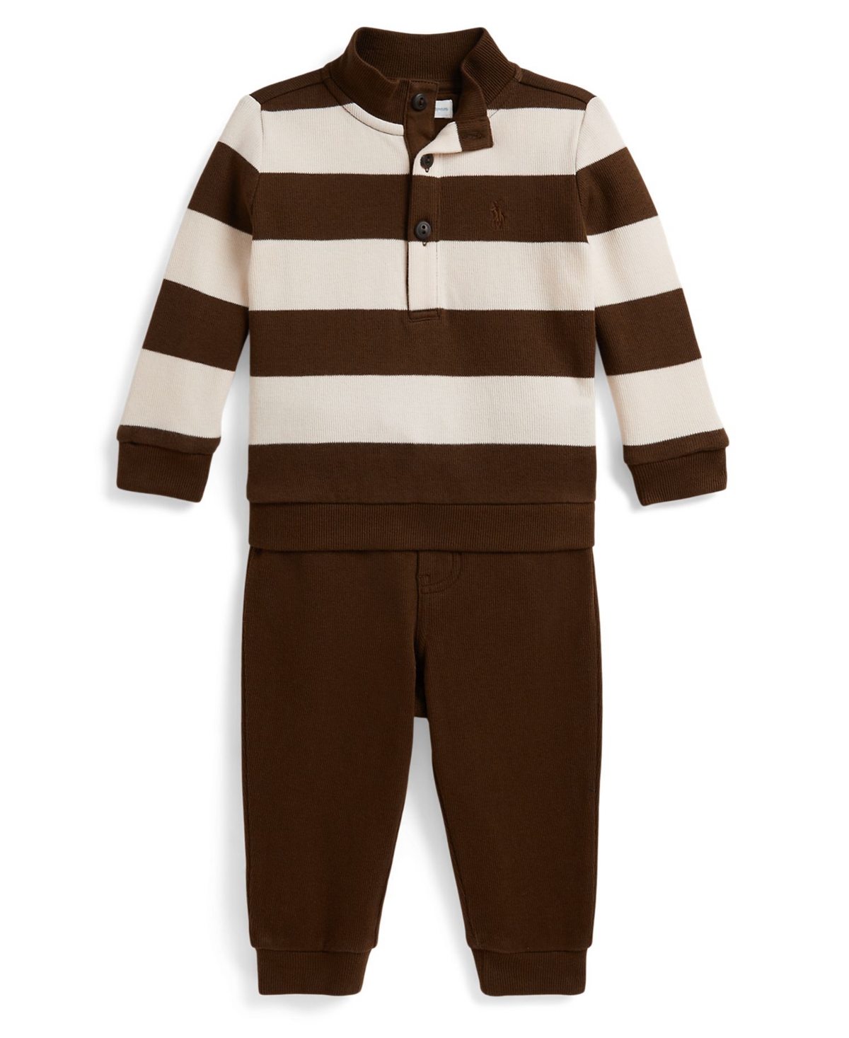 Click here for Polo Ralph Lauren Baby Boys Striped Estate-Rib Pul... prices