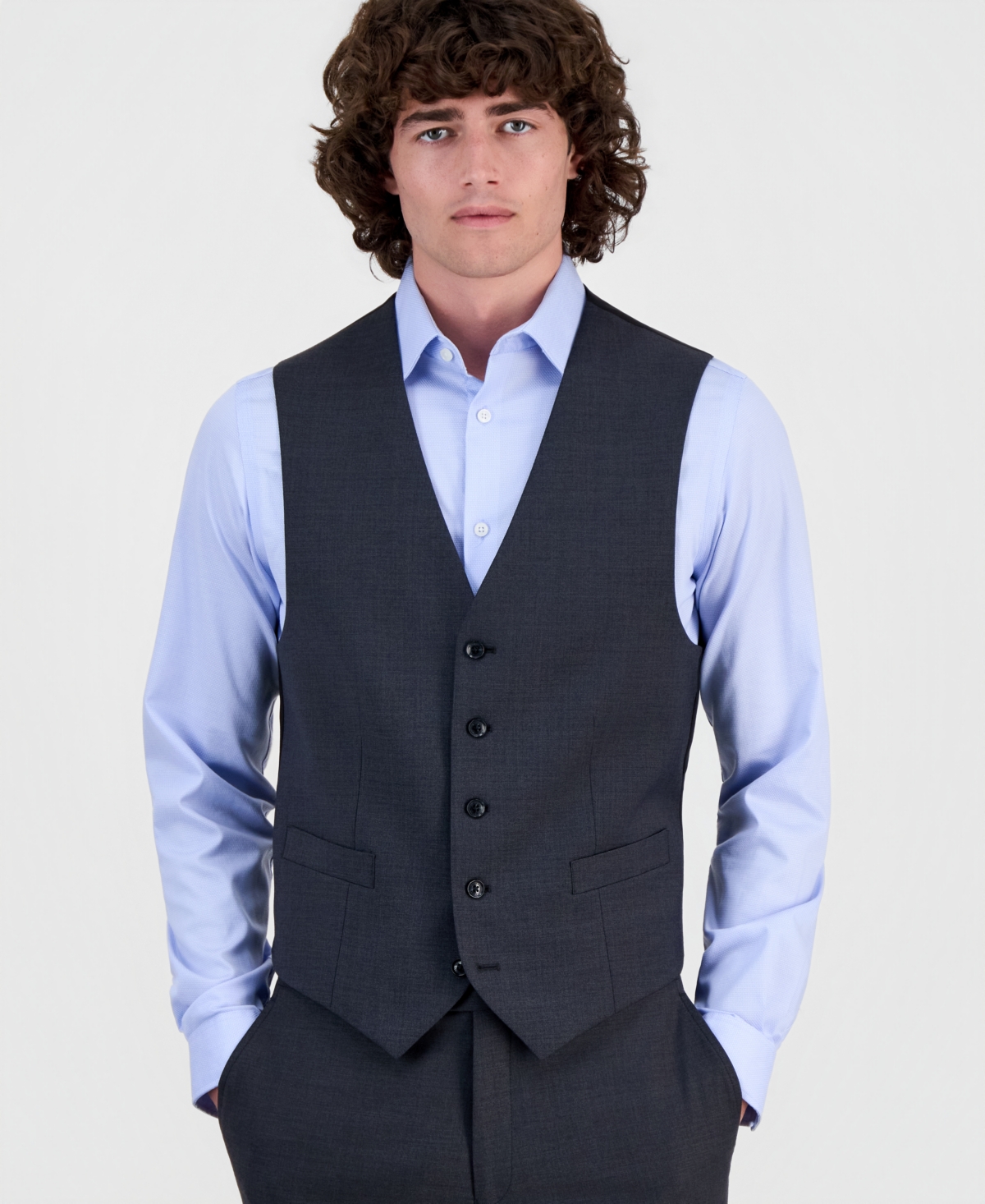Click here for Tommy Hilfiger Mens Modern-Fit Wool Th-Flex Stretc... prices