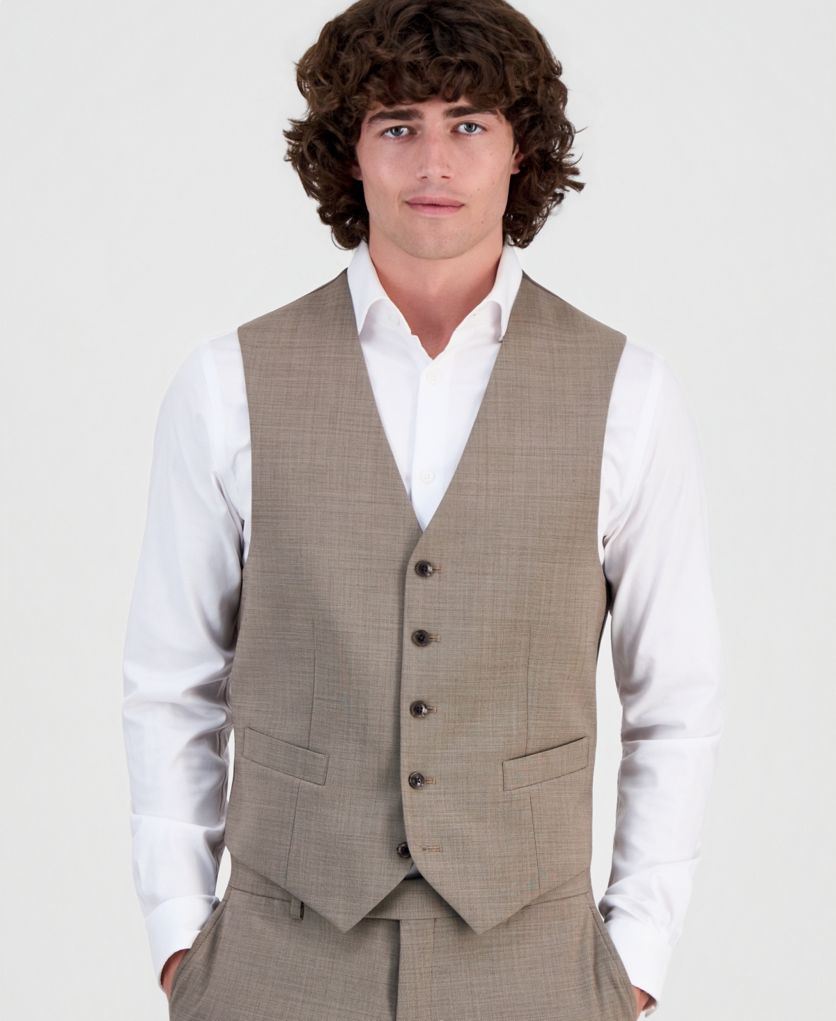 Click here for Tommy Hilfiger Mens Modern-Fit Wool Th-Flex Stretc... prices
